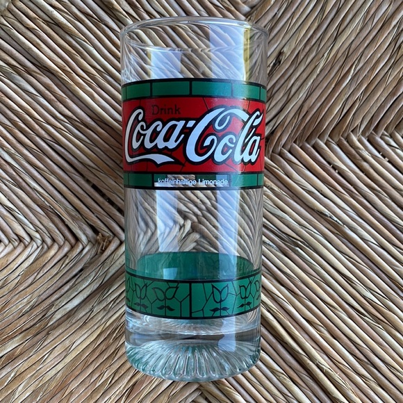 Coca Cola | Dining | Cocacola Drinking Glass With Red And Green German ...